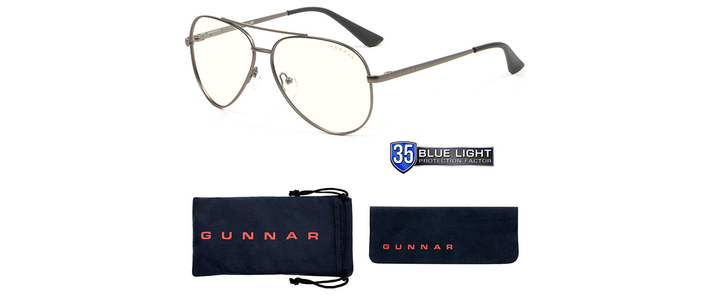 Aviator Blue Light Glasses | Maverick - GUNNAR